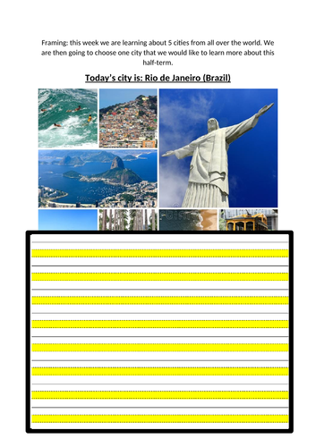 5 cities of the world - KS1 geography unit pack. | Teaching Resources