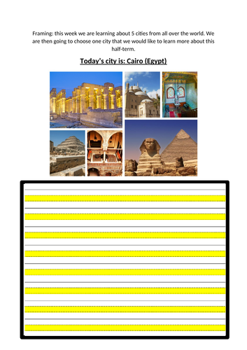 5 cities of the world - KS1 geography unit pack. | Teaching Resources