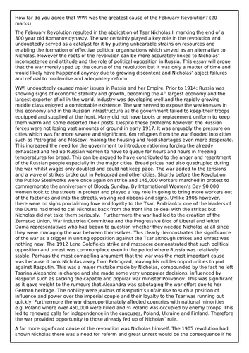 ALevel Russia Example Essays 1894-1941 | Teaching Resources