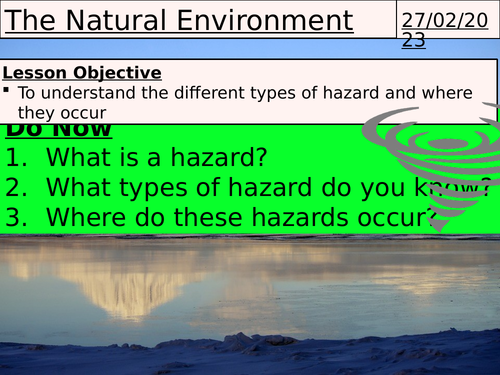 iGCSE Environmental management Chapter 6 Natural hazards lessons ... iGCSE Environmental management Chapter 6 Natural hazards lessons ...