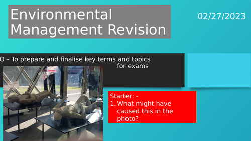 iGCSE Environmental management Chapter 6 Natural hazards lessons ...