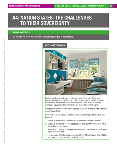 Global Citizenship IGCSE Full Theme 1 | Teaching Resources