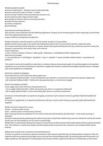 A LEVEL BUSINESS MARKETING COMPLETE NOTES | Teaching Resources