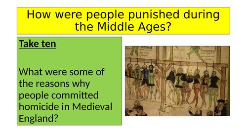 Medieval punishments - Crime and Punishment | Teaching Resources