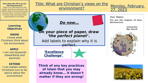 Religion & Environment: Complete Unit (RE/RS) | Teaching Resources