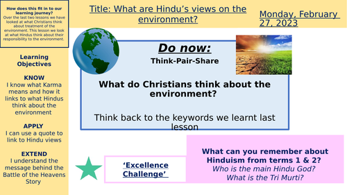 Religion & Environment: Complete Unit (RE/RS) | Teaching Resources