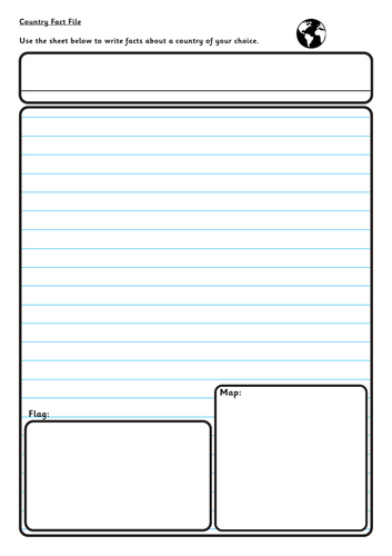 Countries of the World Fact Files | Teaching Resources