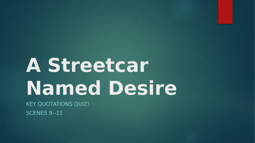 A Streetcar Named Desire Revision Bundle | Teaching Resources