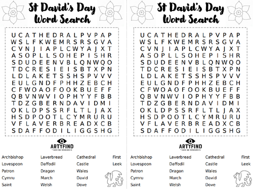St David's Day Word Search - Key Stage 2 & 3 | Teaching Resources