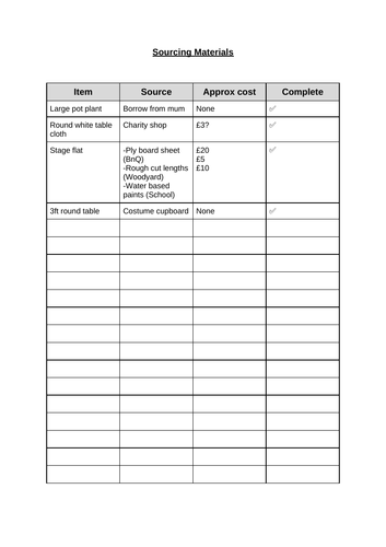 GCSE Drama Component 2 Set Designer Workbook | Teaching Resources
