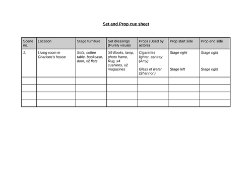 GCSE Drama Component 2 Set Designer Workbook | Teaching Resources