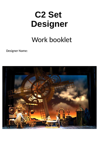 GCSE Drama Component 2 Set Designer Workbook | Teaching Resources