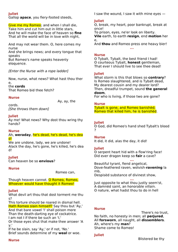 KS3 Romeo and Juliet | Teaching Resources
