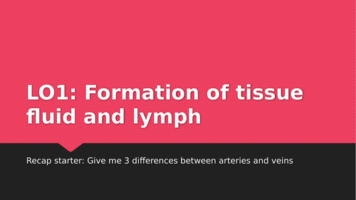 CTEC Unit 4 LO1 - Cardiovascular system | Teaching Resources