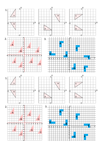 EdExcel GCSE Higher Unit 8 - Transformations & Constructions | Teaching ...