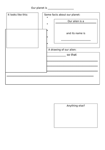 Design an alien activity | Teaching Resources