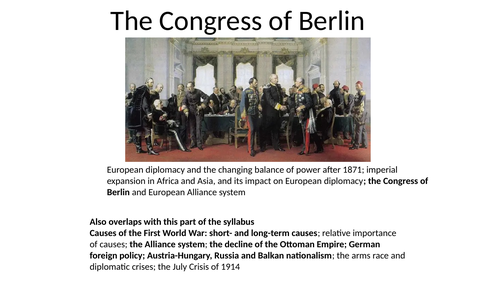 The Congress of Berlin 1878 | Teaching Resources