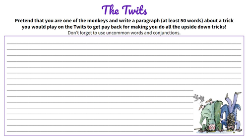 The Twits Roald Dahl Comprehension | Teaching Resources