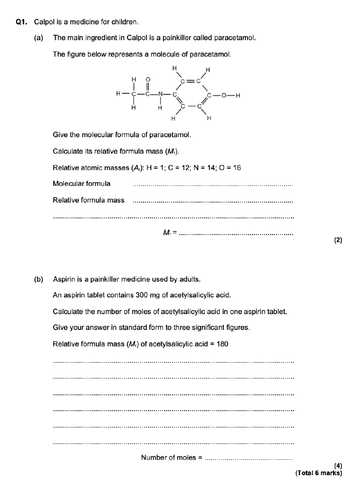 The Mole (Chemistry) - GCSE KS4 AQA (Combined & Seperate) | Teaching Resources