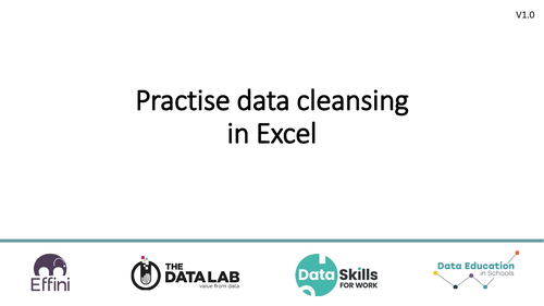 Data Science - In Excel, Practise dataset cleansing | Teaching Resources Data Science - In Excel, Practise dataset cleansing | Teaching Resources