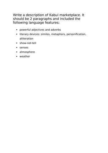 The Breadwinner book unit | Teaching Resources