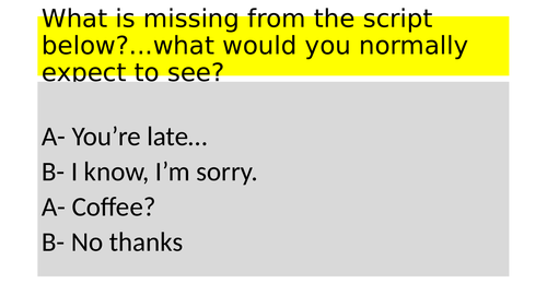 D Kelly's DNA - Stagecraft and Line Delivery. | Teaching Resources