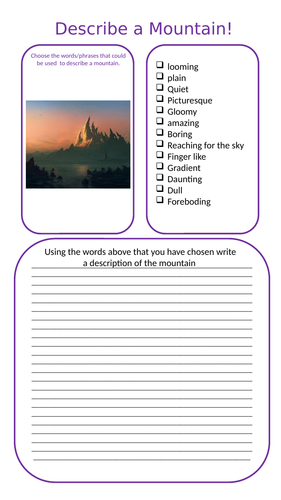 Mini descriptive bundle | Teaching Resources