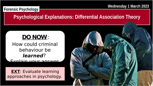 A-Level Psychology - DIFFERENTIAL ASSOCIATION THEORY [Forensic ...
