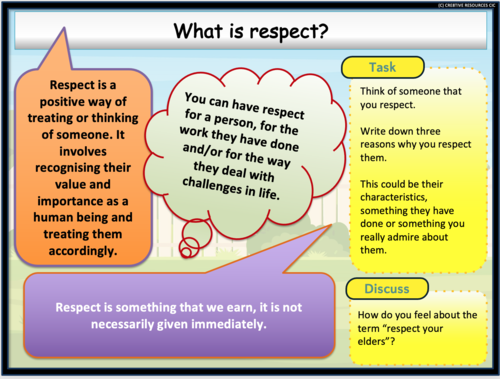 Earning Respect PSHE | Teaching Resources