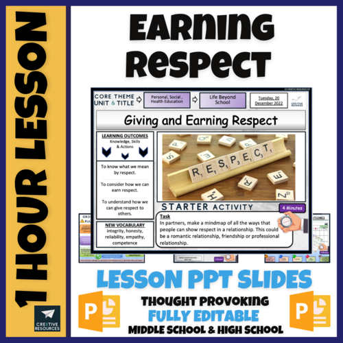 Earning Respect PSHE | Teaching Resources