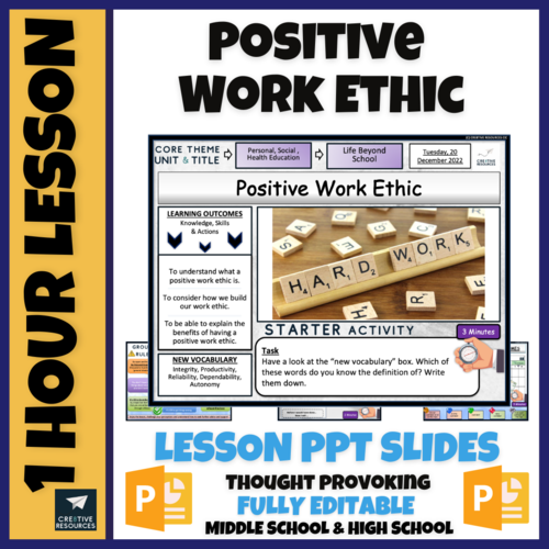 Positive Work Ethic + Careers | Teaching Resources
