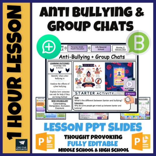 Anti Bullying + Large Group Chats | Teaching Resources