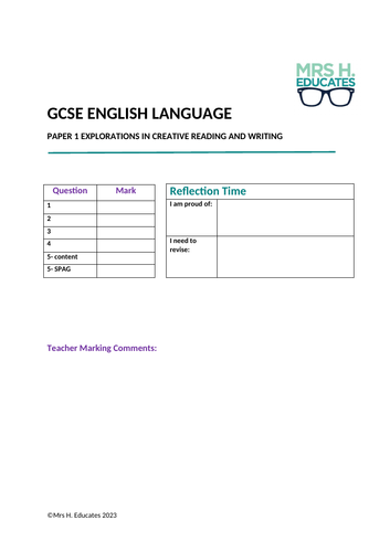 GCSE English Language Paper 1- Peter Pan | Teaching Resources