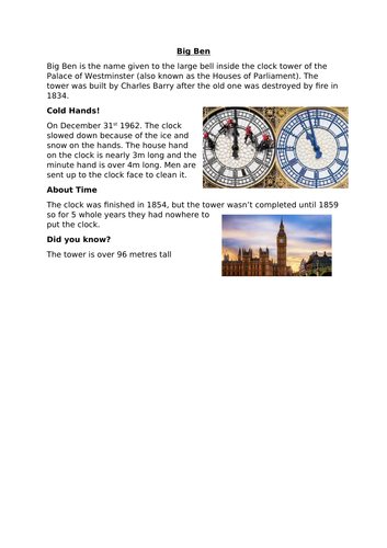 Information text / non chronological reports planning | Teaching Resources