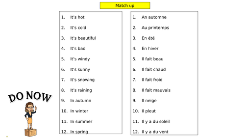 French Weather | Teaching Resources