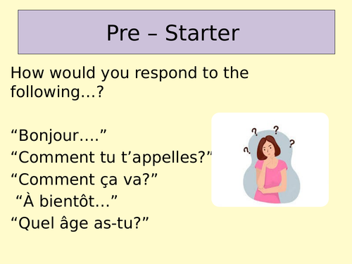 French Introductions Sentence Builders and Lesson Pack | Teaching Resources