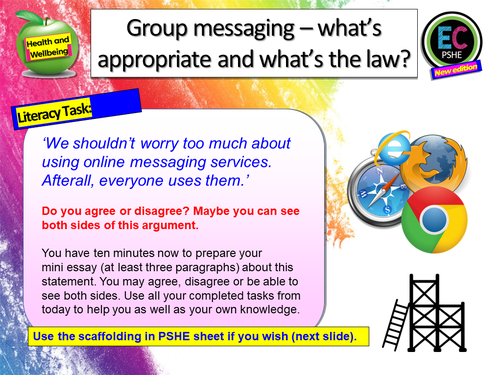 Anti bullying - Online Safety Group Chats | Teaching Resources