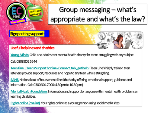 Anti bullying - Online Safety Group Chats | Teaching Resources