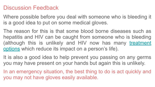 Bleeding First Aid Tutorial | Teaching Resources