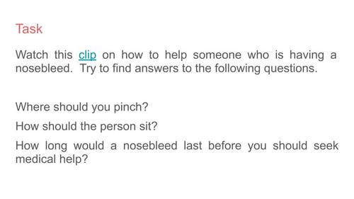 Bleeding First Aid Tutorial | Teaching Resources