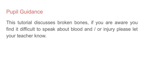 Bone, Muscle & Joint Injuries First Aid Tutorial | Teaching Resources