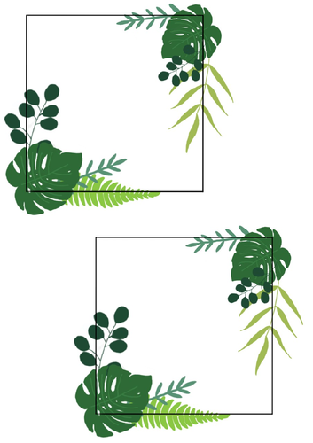 Botanical Theme Labels Square | Teaching Resources