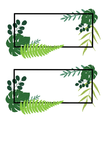 Botanical Themed Labels - Large | Teaching Resources