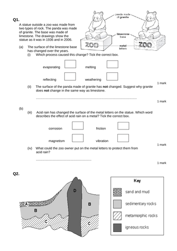 Earth Structure, Types of Rocks, Rock Cycle (3 lessons) | Teaching ...