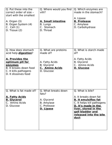 Hundreds of Revision Cards - GCSE Biology | Teaching Resources