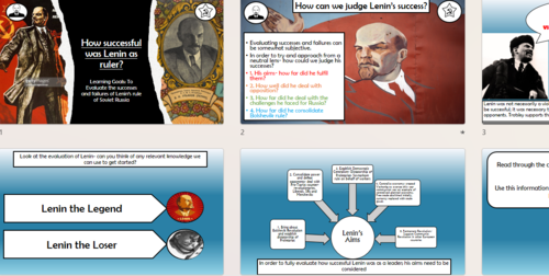 How successful was Lenin as ruler? | Teaching Resources