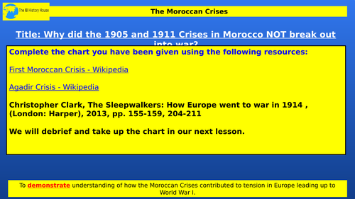 IB History - The Moroccan Crises | Teaching Resources