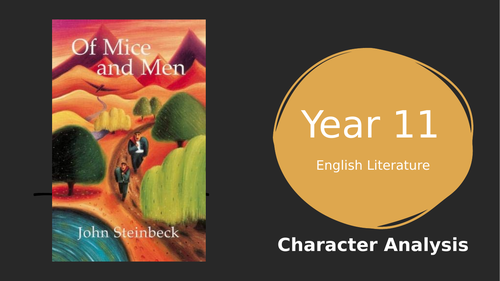 Of Mice and Men- Chapter 1 | Teaching Resources