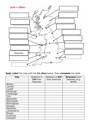 Map Skills: Scale & Distance | Teaching Resources
