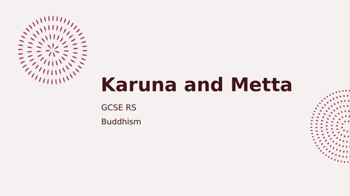 GCSE Buddhism- Karuna & Metta | Teaching Resources